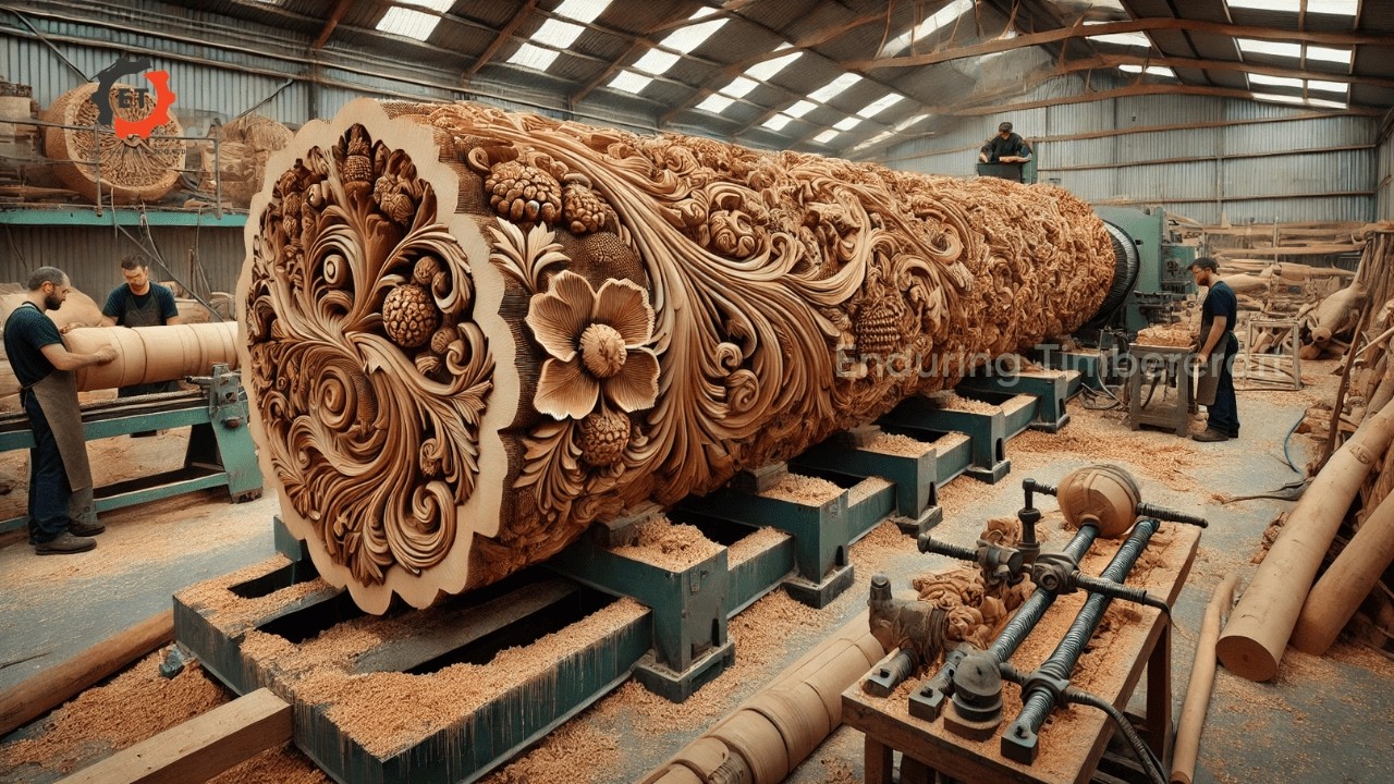 Carving Giant Redwood Trees With Dangerous Techniques The Largest Wood